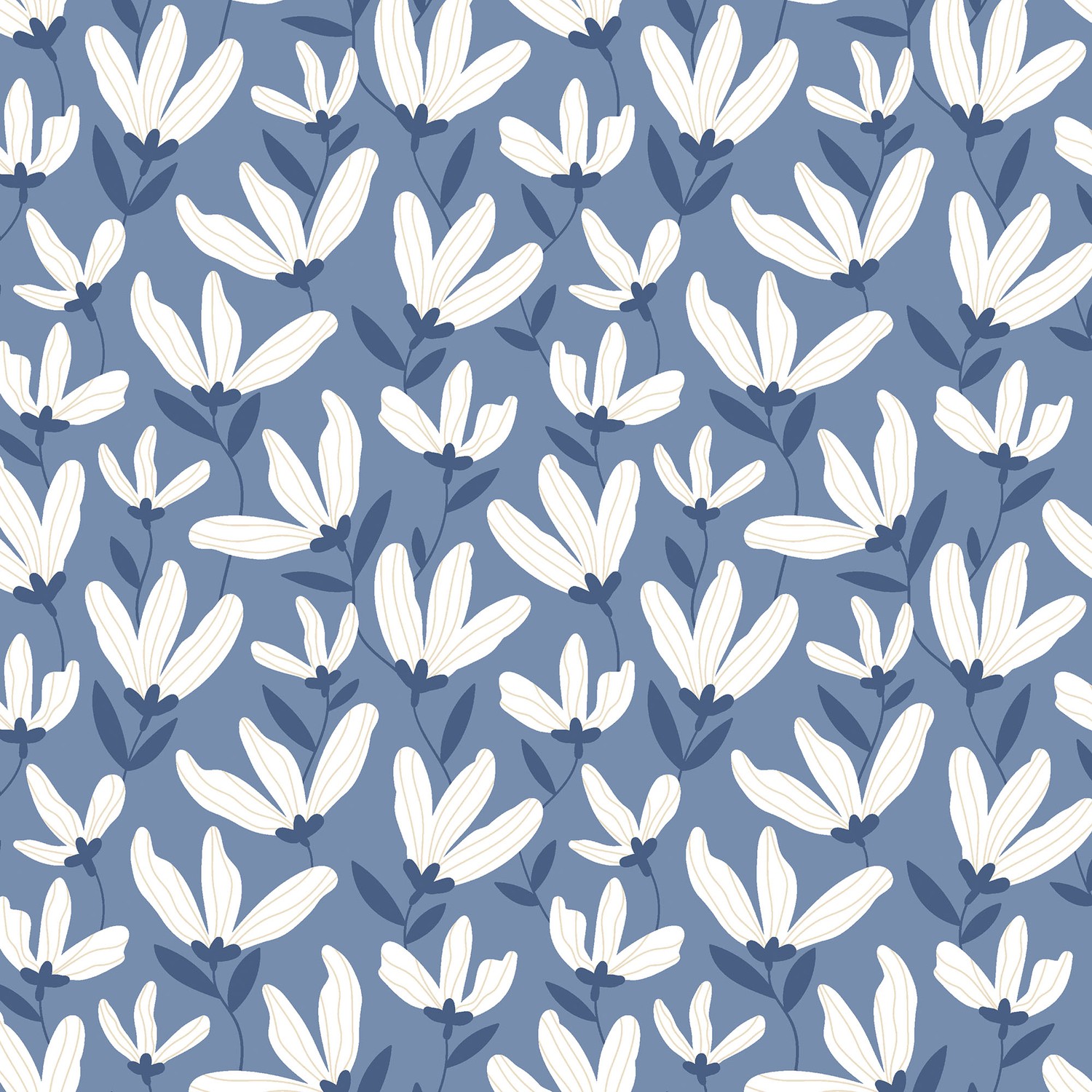 Wild Berry Valley - Wild Berry Valley Daisy Dance 108 in Wide Backing Lt Blueberry ...