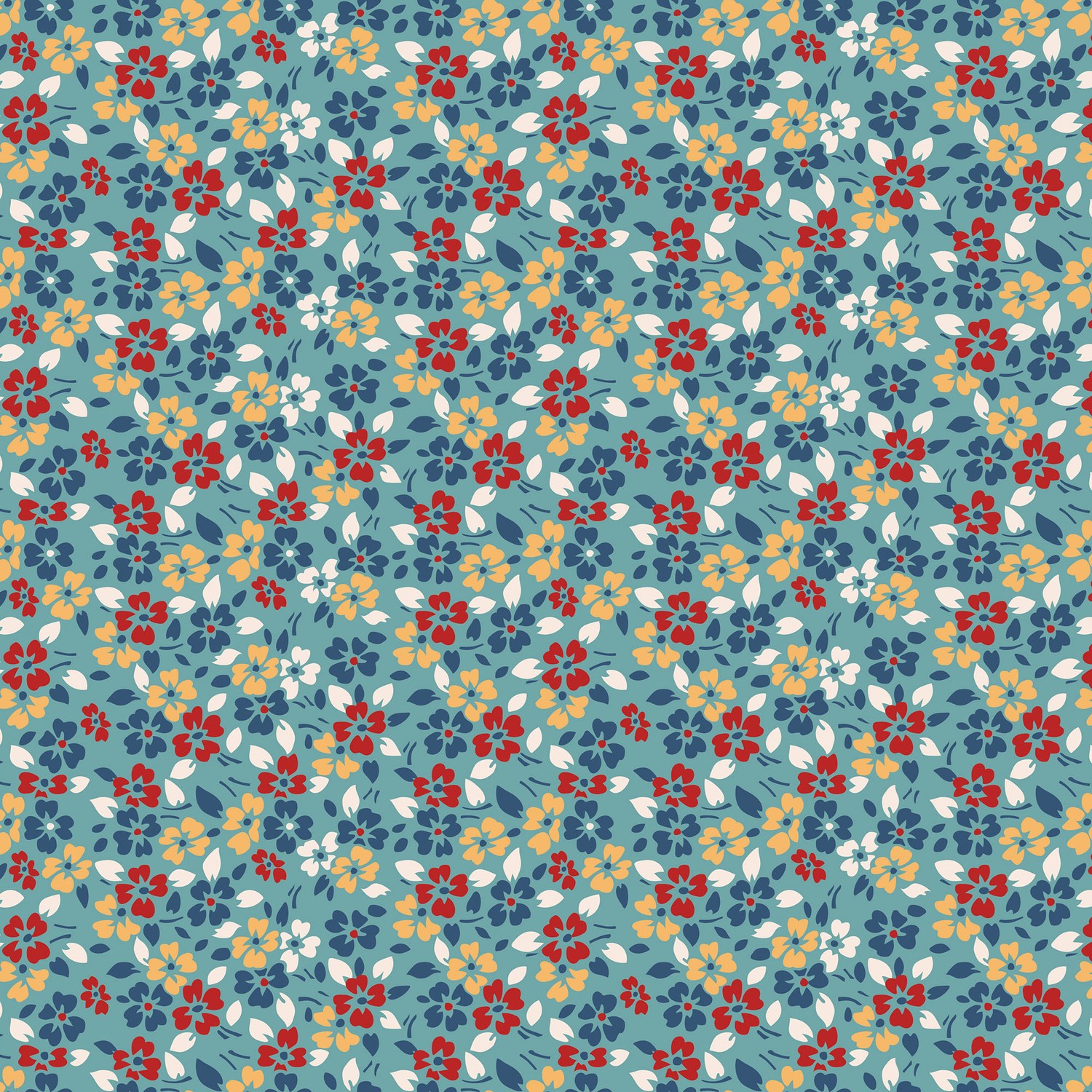 Americana - Americana Glory Raindrop Quilting Cotton Fabric Yardage | ConnectingThreads.com