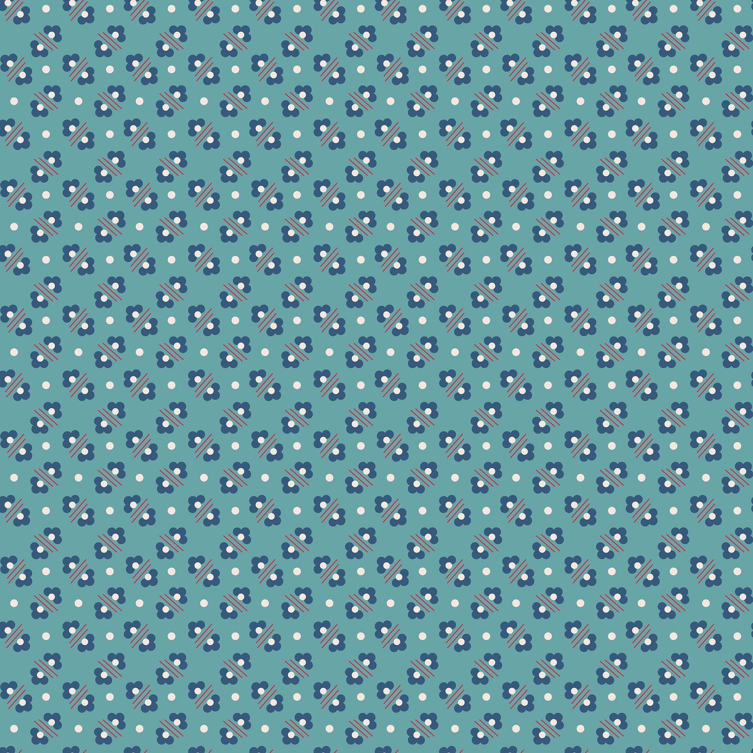 Americana - Americana Harriet Raindrop Quilting Cotton Fabric Yardage | ConnectingThreads.com