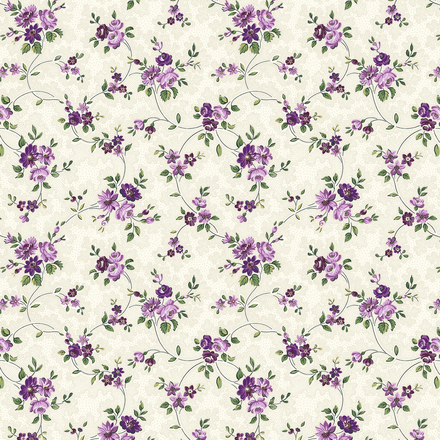 Perennial Garden - Perennial Garden Lovelace Posey Ivory Quilting ...