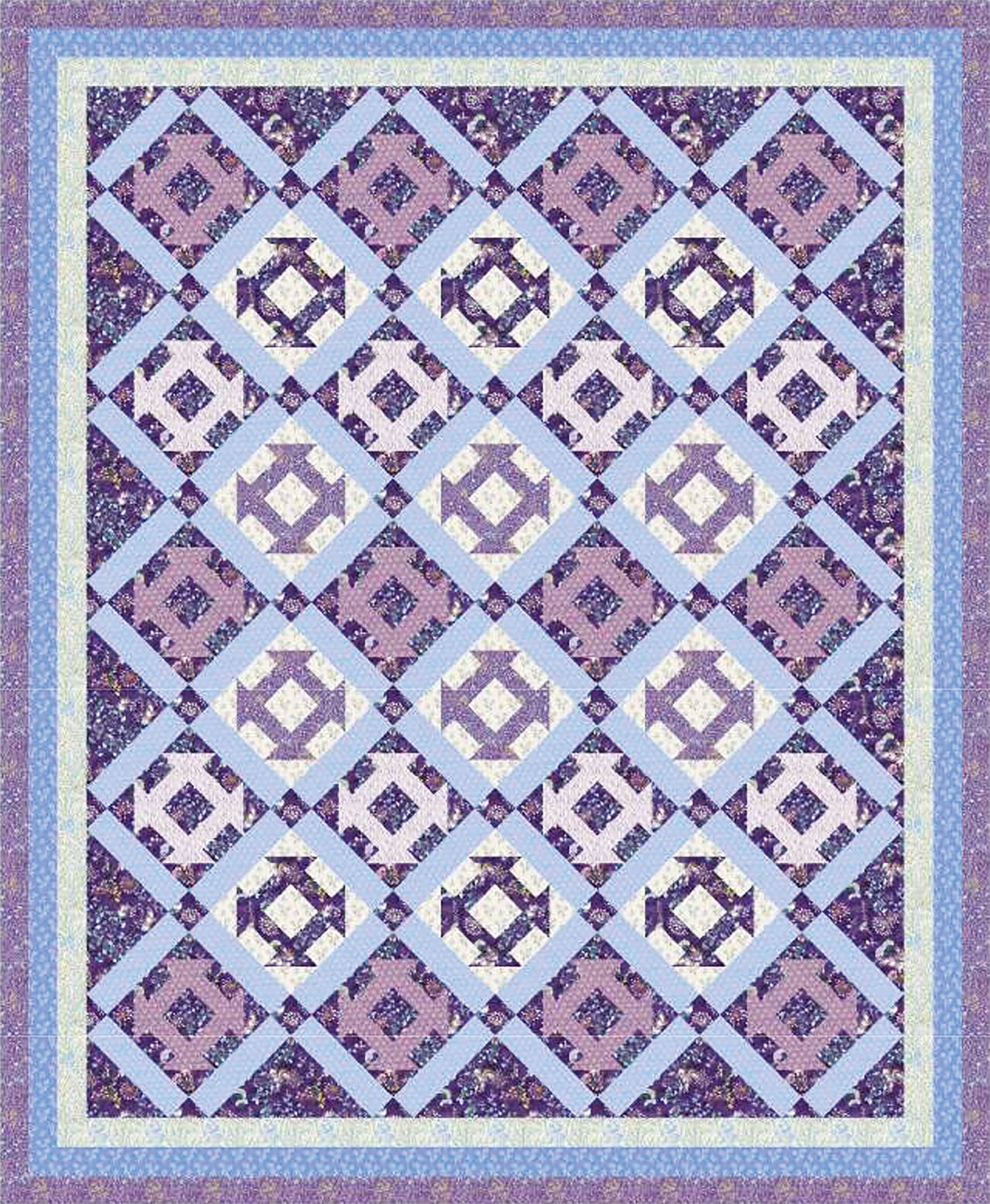 Meadow Daydreams - Meadow Daydreams Cogs Agog Cotton Fabric Quilt Kit | ConnectingThreads.com