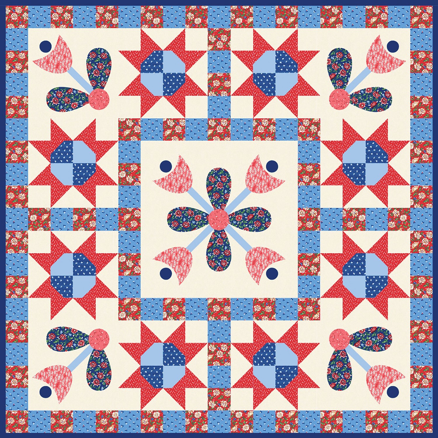 Chesapeake Summer - Summer Sunshine Wall Hanging Quilt Kit | ConnectingThreads.com