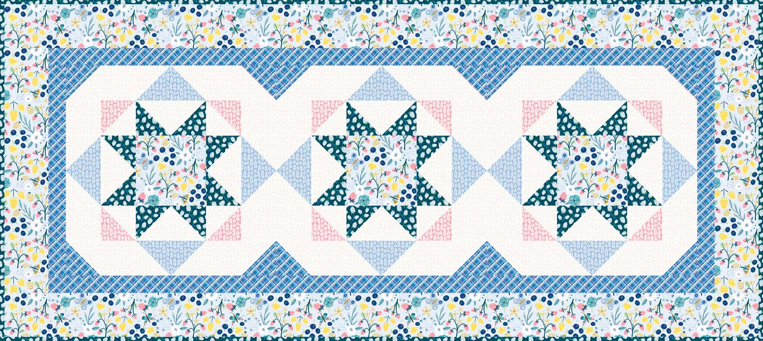 Wild Berry Valley - Wildflower Meadow Table Runner Kit | ConnectingThreads.com