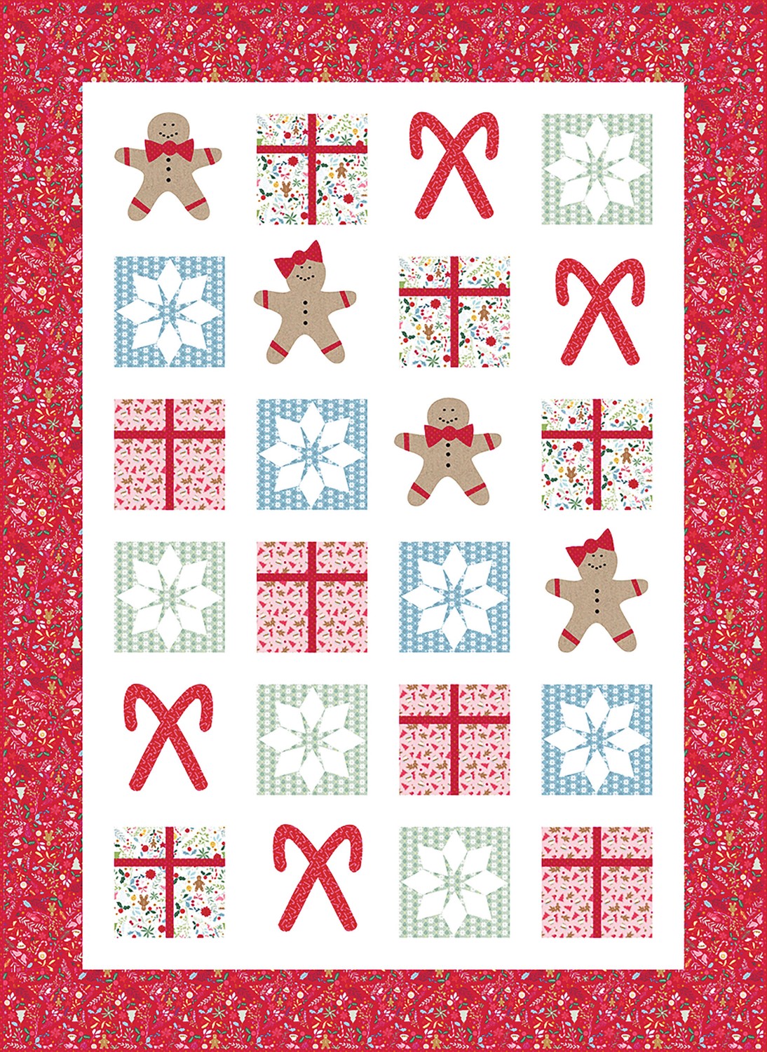 Gingerbread Snowflakes Pattern Download | ConnectingThreads.com