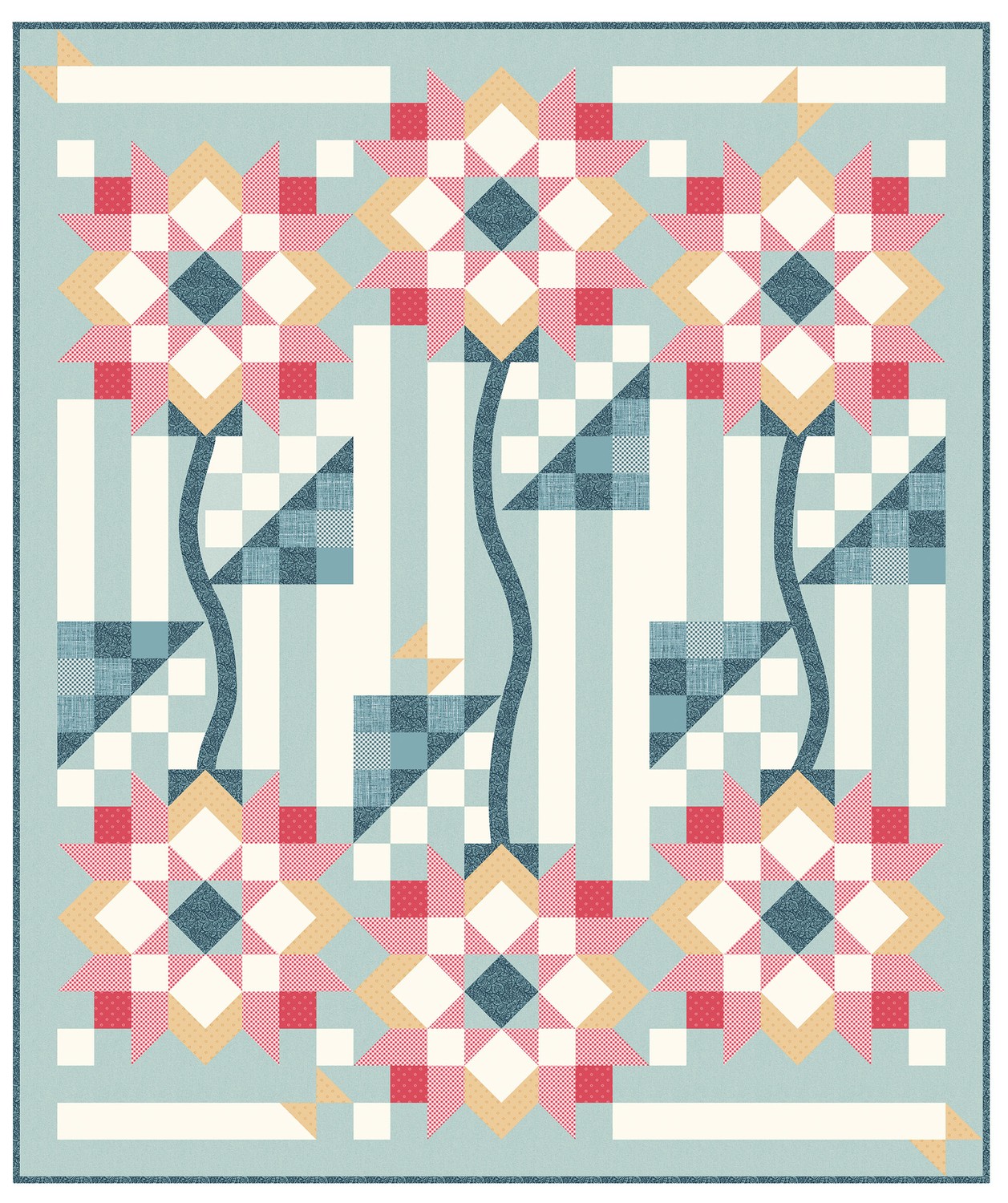 Somerset Afternoon - Somerset Blooms Quilt Kit | ConnectingThreads.com