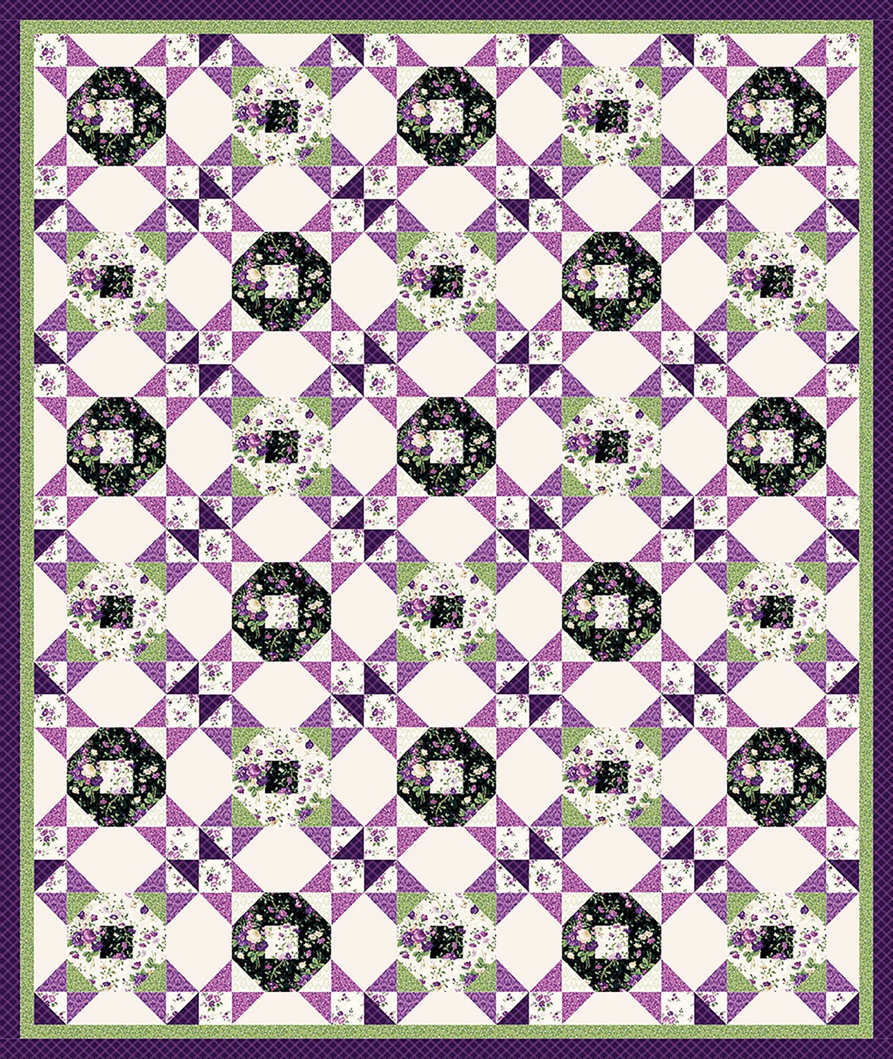 Perennial Garden - Blackberry Vines Quilt Kit | ConnectingThreads.com
