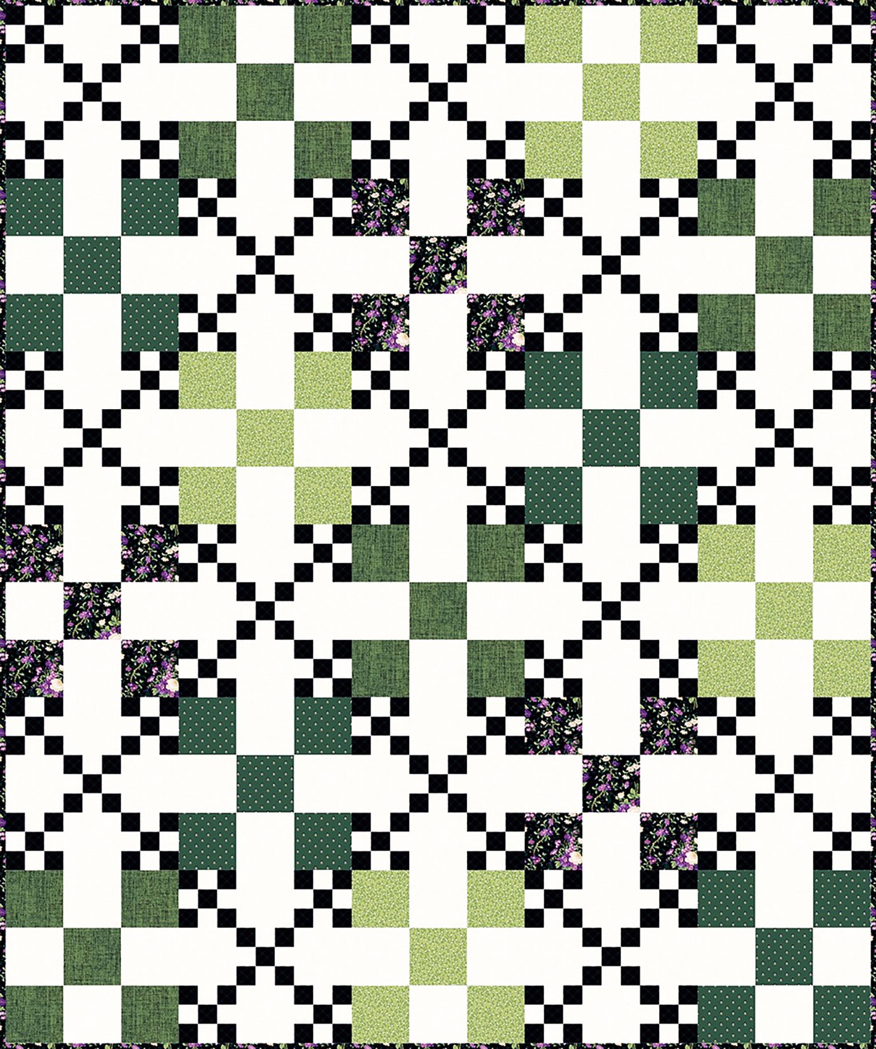 Perennial Garden - Double Nines Quilt Kit | ConnectingThreads.com