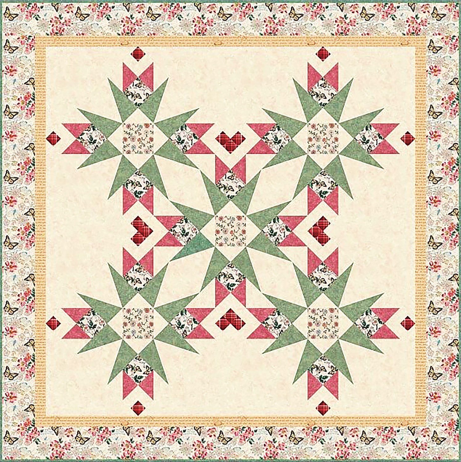 Butterfly Sonata - Butterfly Sparkle Mini Quilt Pattern Download | ConnectingThreads.com