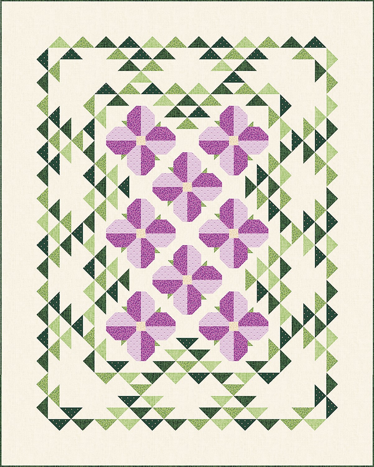 Perennial Garden - Fabulous Phlox Quilt Pattern Download | ConnectingThreads.com