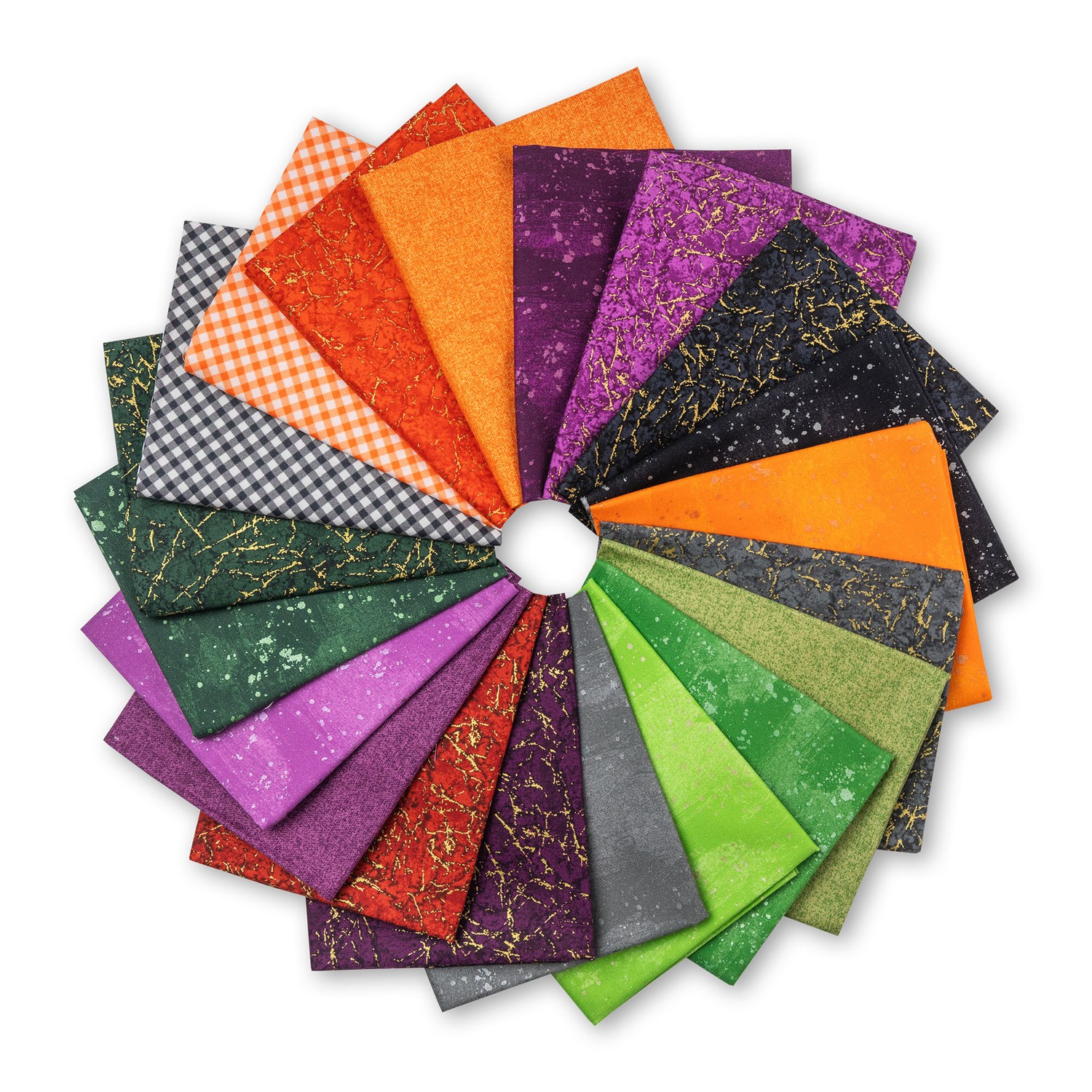 Spook & Sparkle Halloween Fat Quarter Sampler | ConnectingThreads.com