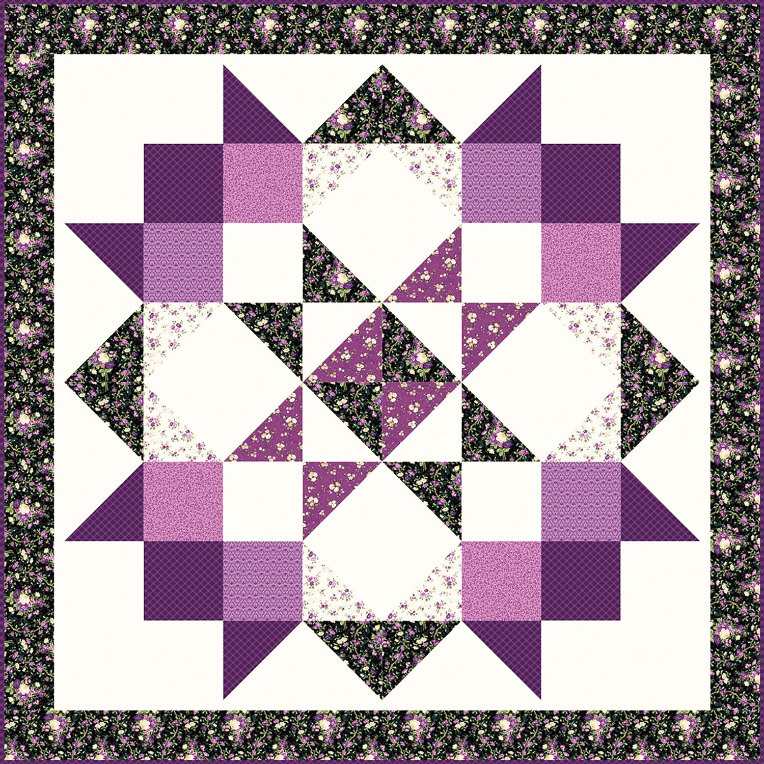 Perennial Garden - Garden Star Quilt Kit | ConnectingThreads.com
