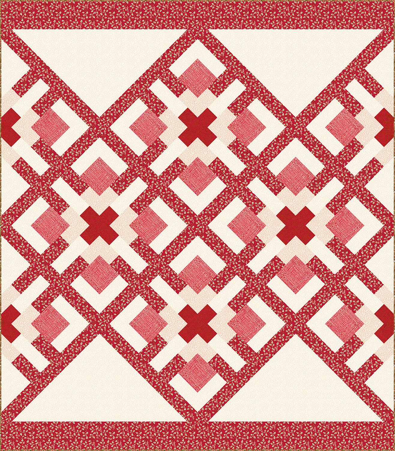 Jolie Maison - Lattice Vines Quilt Pattern Download | ConnectingThreads.com