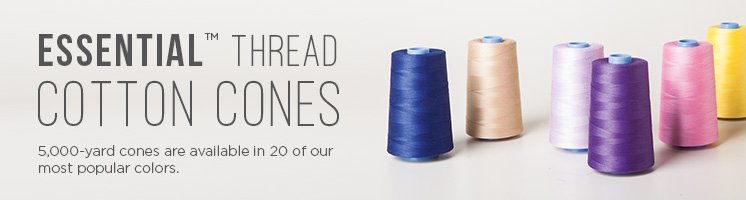 Cotton Thread Cones from Connecting Threads