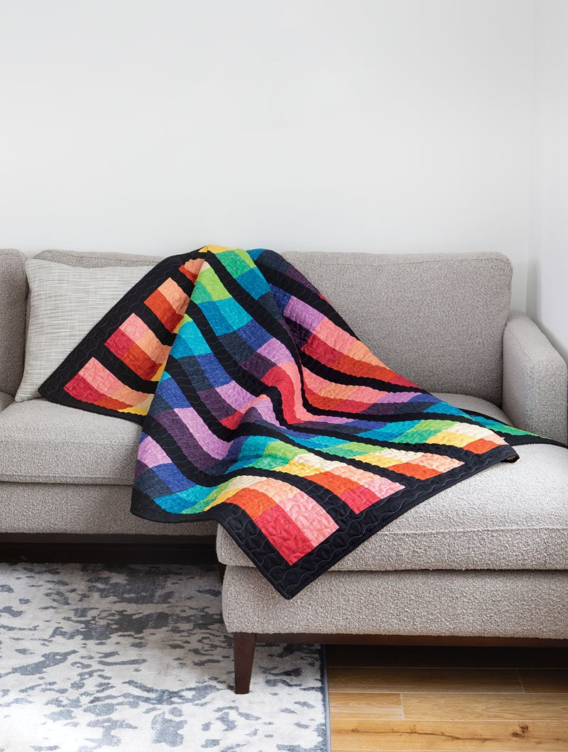 Free Quilt Pattern GO! Beach Cabin Throw