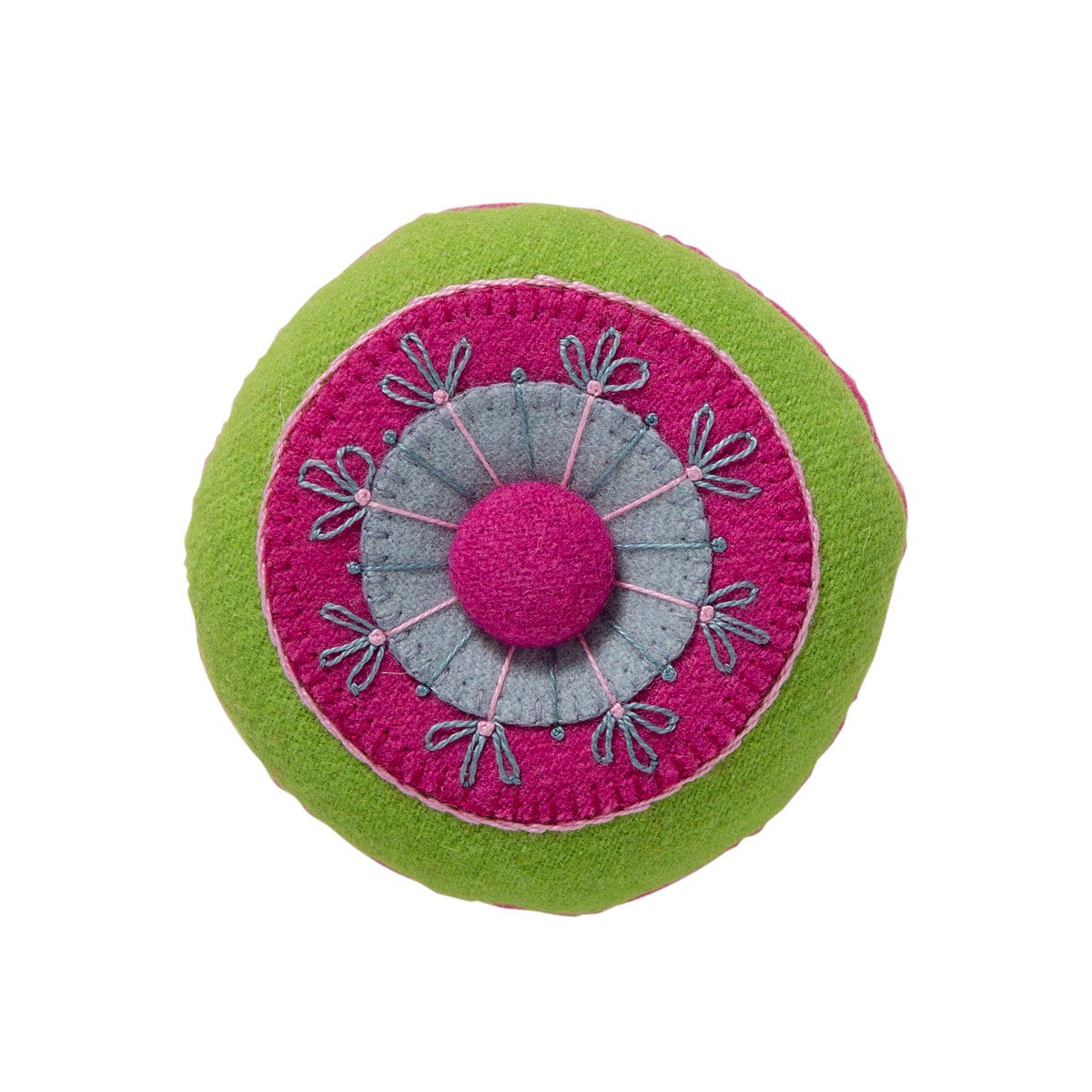 Circle & Stitches Wool Pin Cushion | ConnectingThreads.com